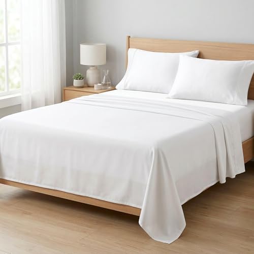 Amazon.com: Beckham Hotel Collection Sheets Set Queen Size, 100% Cotton ...