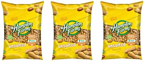 Amazon.com : 2 Set an Item of Hampton Farms Unsalted in-Shell Peanuts ...