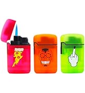 Amazon.com: Zengaz Prefilled 3 Pack Cool Torch Lighters - Refillable ...