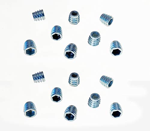 16 Pack 5/16-18 Wood Insert Nuts - No Flange - Hex Drive - 27/64" Hole ...