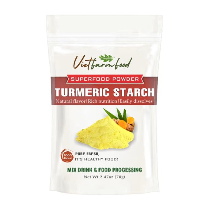 Amazon.com: TURMERIC STARCH 2.47 oz (70g) VIETFARMFOOD: Pure freeze ...