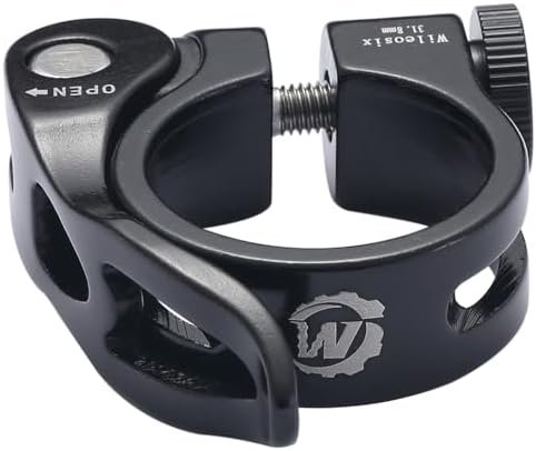 Amazon.com: Quick Release Bike Seat Clamp Bicycle Seatpost Collar ...