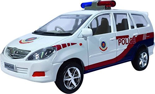 AmazHub Innova Police Chase Car|Pull Back Action Car Toy|Miniature Toy ...
