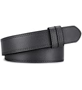 MACBORO TSA Approved Non Metal Nickel Free Belt Plastic Black Leather ...