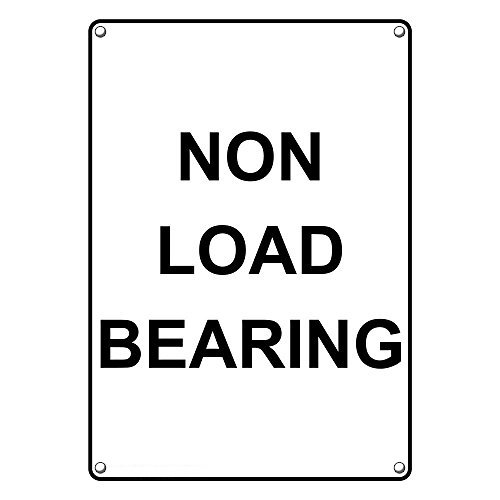 Amazon.com: Weatherproof Plastic Vertical Non Load Bearing Sign with ...