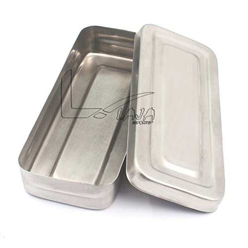 LAJA IMPORTS Dental Veterinary Box 7" X 3" X 1" Stainless Steel ...