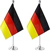 Amazon.com: ZXvZYT 2 Pack Germany flag German Table Flag Small Mini ...