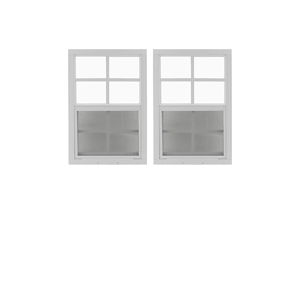 Amazon.com : Shed Windows and More 2 Pack Shed Window 14" X 21" White ...