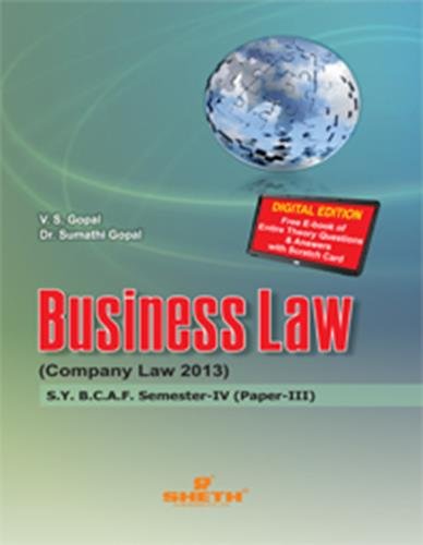 Buy Business Law Paper - III (Company law) Book Online at Low Prices in ...