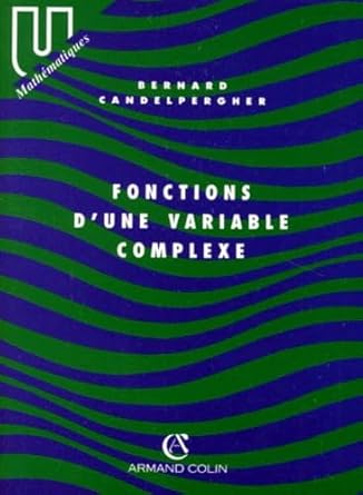 Amazon.co.jp: Fonctions d'une variable complexe : 本