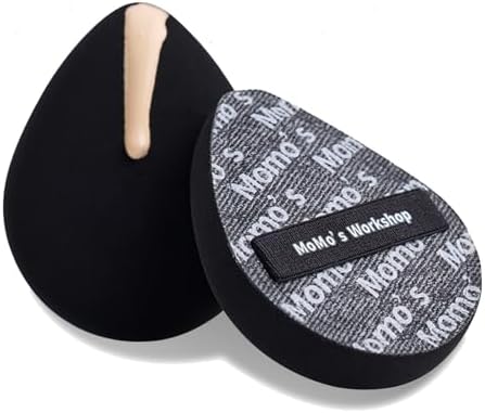Amazon.com : BeautyMall NEW 1 Bag of 2 PCS Ermutao Black Powder Puff ...