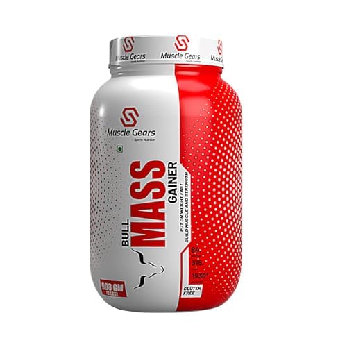 Muscle Gears Bull Mass Gainer (Weight/Mass Gainer Supplement for Men ...