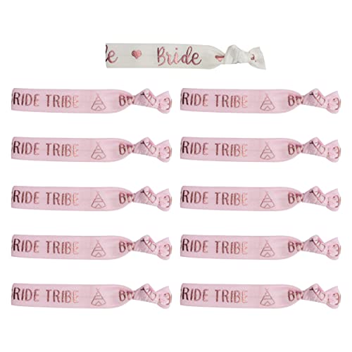 Simyron Team Bride Bracelets with Gold Lettering Set 11 Pcs 1 White ...