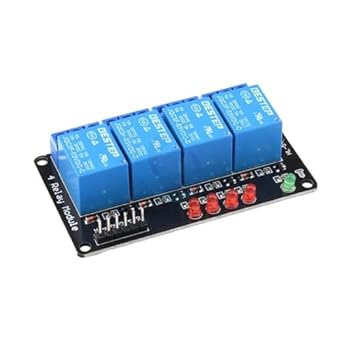 3V 3.3V 4 Channel Relay Module Low Level Trigger with Lamp Relay Output ...