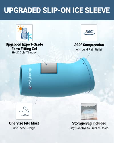 Snapklik.com : Comfytemp Elbow Ice Sleeve, Elbow Ice Packs For Injuries ...