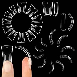 Amazon.com: NOVO OVO duck nail tips transparent 550 pcs (1 bag) and ...