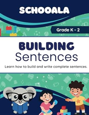 Sentence Building workbook for grades K - 2: Workbooks, Schooala ...