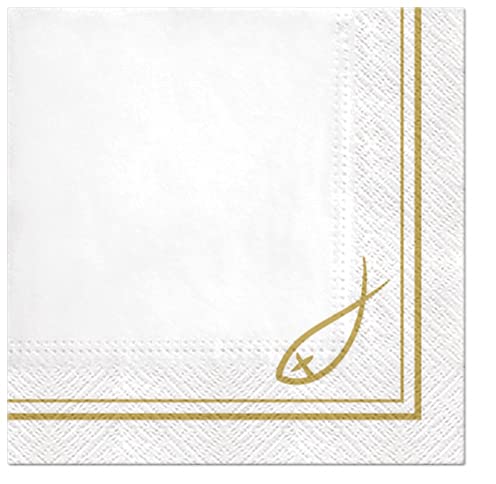 Baptism Napkins, Confirmation Napkins, Communion Napkins ICHTHYS Lunch ...