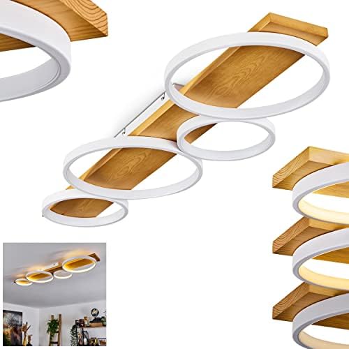 Led Deckenleuchte Holz Dimmbar
