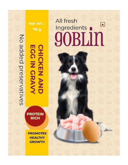 Goblin Chicken in Egg and Gravy Dog Wet Food (Pack of 20) : Amazon.in ...