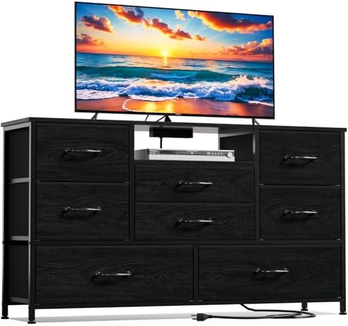 Amazon.com: WODRAWER TV Stand Dresser for Bedroom with 12 Drawers for ...