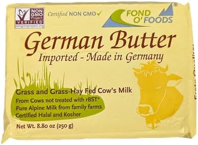 Amazon.com: Allgau Grassfed German Butter 8.8 oz (Pack of 4) : Grocery ...