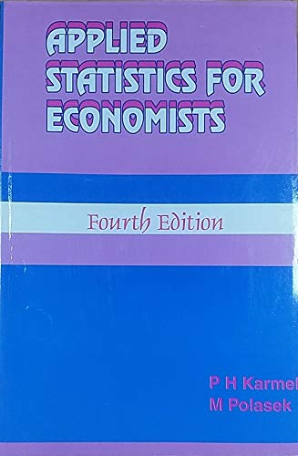 Buy Applied Statistics for Economists 4th Edition Book Online at Low ...