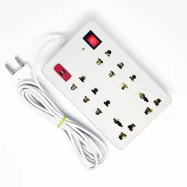 Pingaksh Multi Plug Power Strip Extension Board Cord 2 Meter Long Wire ...