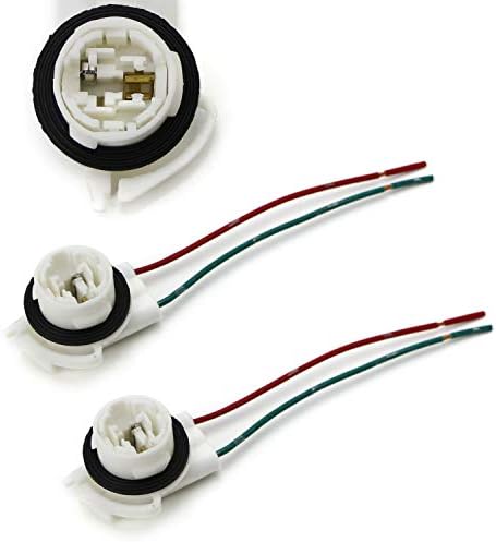 Amazon.com: RED WOLF 3156 3157 Pre-Wired Harness Pigtail Socket ...