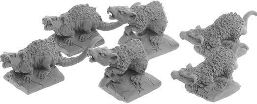 Amazon.com: Giant Tomb Rats Miniature 25mm Heroic Scale Figure Dungeon ...
