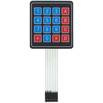 Amazon.com: Generic #icpart 4 12 16 20 Key Button Membrane Switch 1x4 3x4 4x4 4x5 Keys Matrix ...