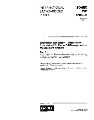 ISO/IEC ISP 12060-8:1996, Information technology - International ...