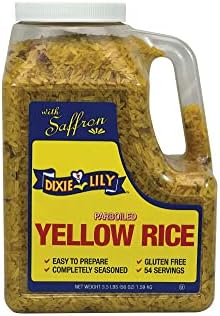 Amazon.com : Dixie Lily Yellow Rice with Saffron - 3.5lb jugs - 2 PACK ...