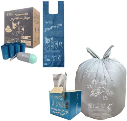 Amazon.com: 4 Gallon Compost Bags 100 Count & Dog Poop Bag with Holder ...