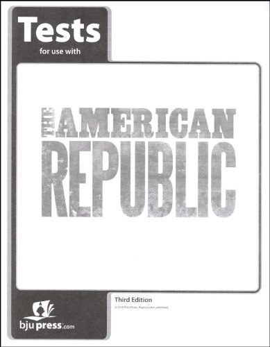 American Republic Grade 8 Testpack 3rd Edition: BJU Press ...