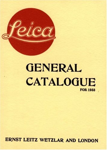 Amazon | Leica General Catalogue for 1933 | Ernst Leitz | Art & Photography