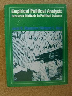 Amazon.com: Empirical political analysis: Research methods in political ...