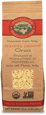 Amazon.com : Montebello Organic Orzo, 1 lb : Grocery & Gourmet Food