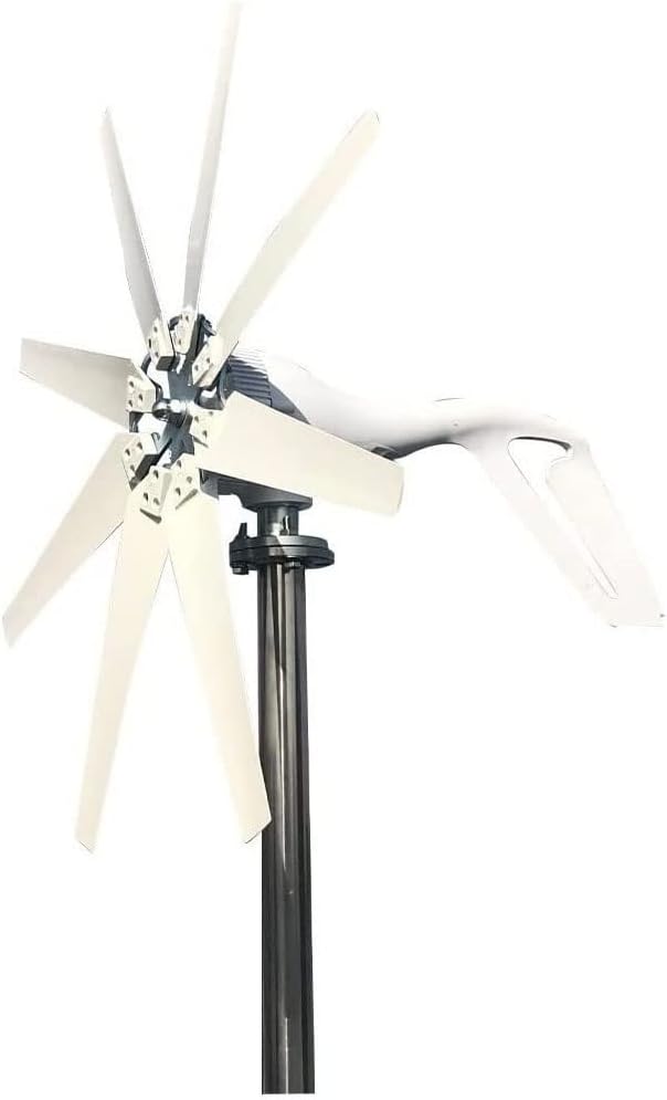 Amazon.com: 800W Horizontal Wind Turbine, 8 Blades 12V 24V 48V Wind ...