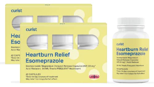 Curist Esomeprazole 20mg Capsules Delayed-Release 84 Count - Acid ...