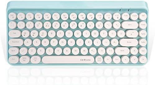 E&Woma Bluetooth Keyboard Wireless 84 Circle Keys UK Layout Multi ...