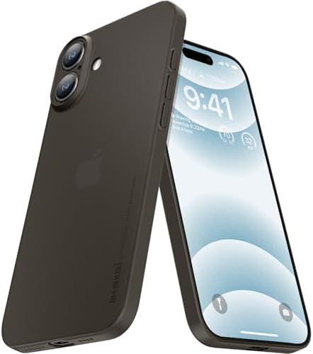 Memumi Ultra Slim Case for iPhone 16 - 0.3mm Matte Finish With Full ...