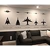 Amazon.com: Military Fighter Jets Wall Decal Stickers. F-117 Nighthawk ...