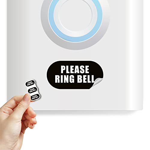 Please Ring Bell Sign | 3 Pack Please Ring Bell Sticker | Tiny - Want ...