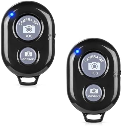 GLUN® Wireless Camera Controller Shutter Button Remote for Handsfree Clicks Compatible with iOS ...