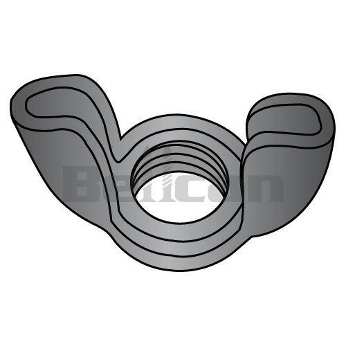 Bellcan BC-14NWSB Stamped Wing Nut Black Oxide and Oil 1/4-20 (Box of ...