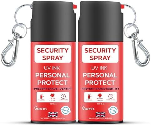 SABRE UK Legal Compact Self-Defence Spray (19ml, 35 Bursts, 3m Range ...