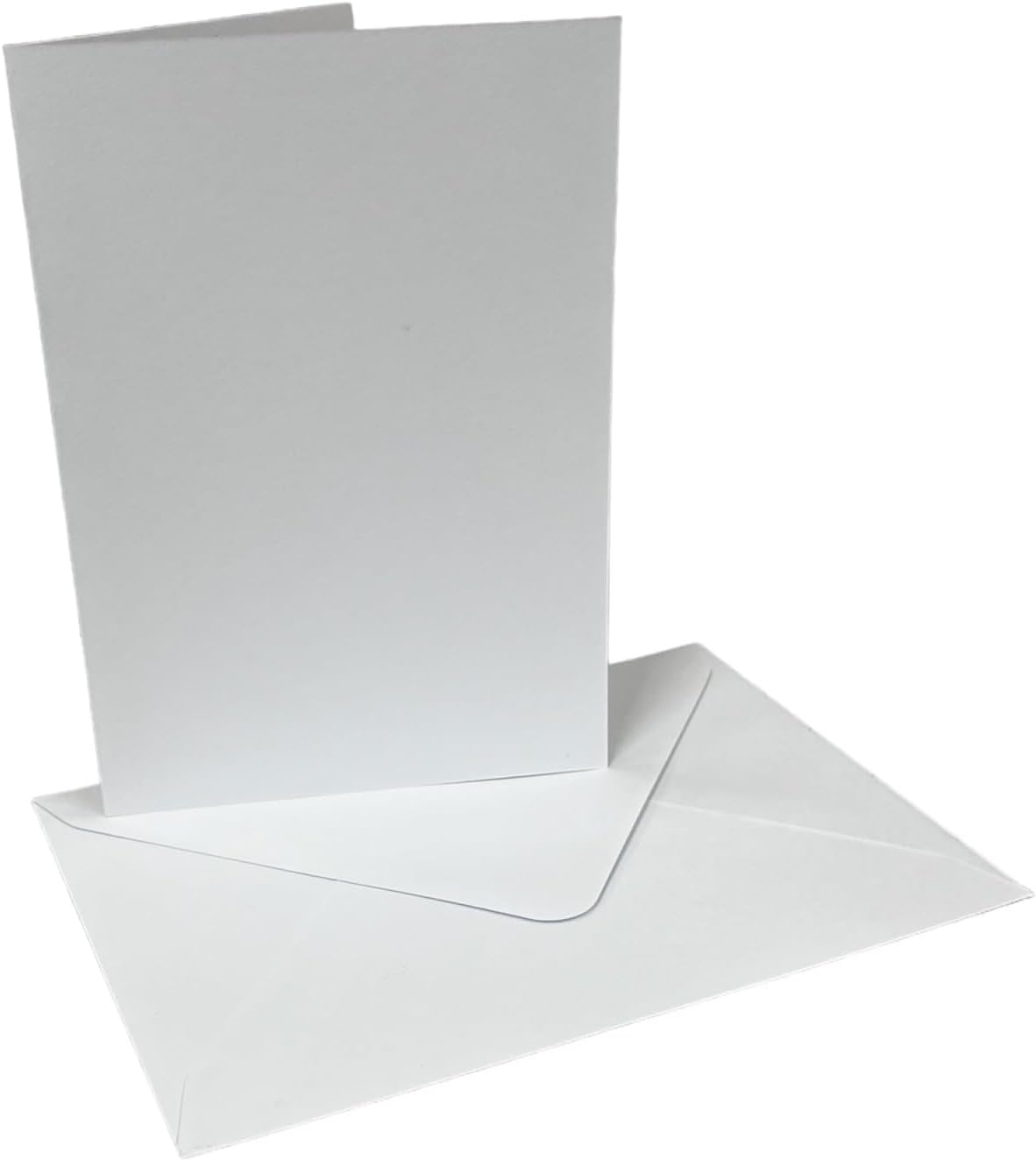 Craft UK 50 White Self-Seal Cards & envelopes 5 x 5, 152 x 243 x 3.81 ...