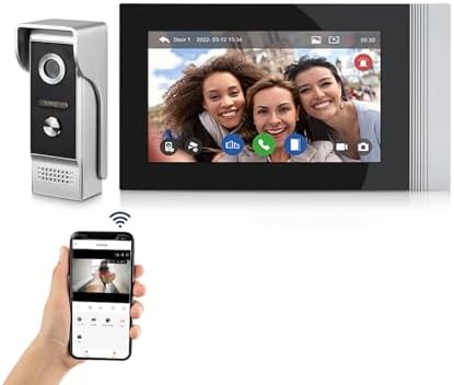 AOAMZ WiFi Tuya Interphone Vidéo pour Accueil Vidéo Sonnette Visiophone ...