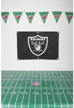 Amazon.com : Raiders Party Animal NFL Tailgate Tablecloth & Banners ...